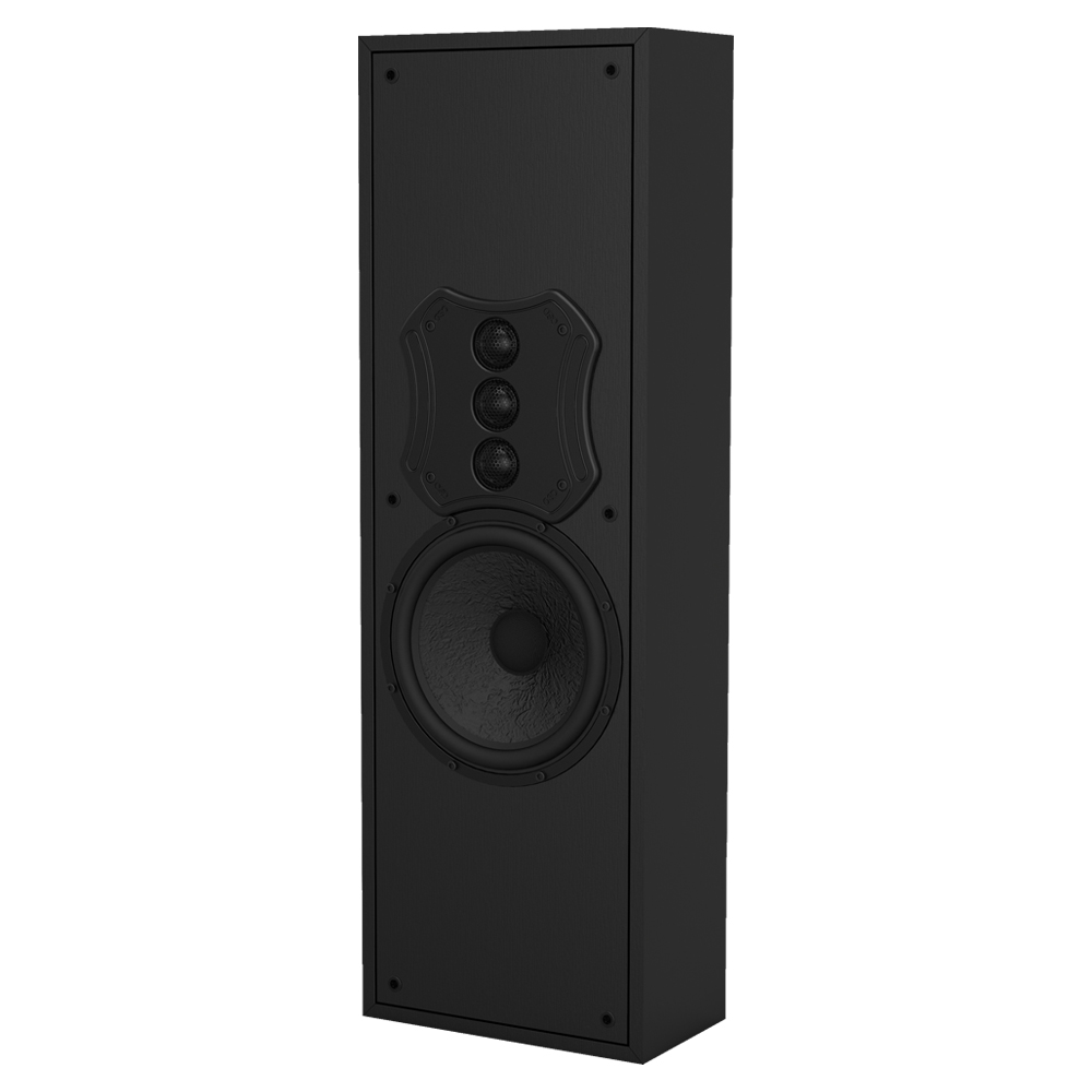 8” Home Theater Single LCR Speaker 200W, Wood Fiber Woofer, Triple ...