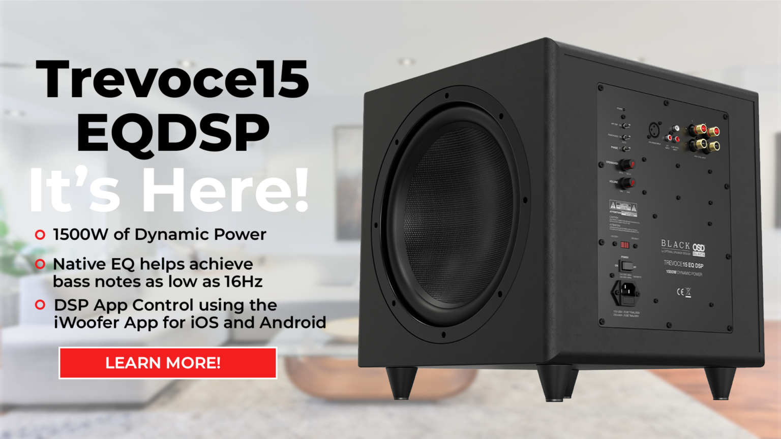 OSD Black Trevoce 15EQDSP is Here! Check it out Today - OSD Audio